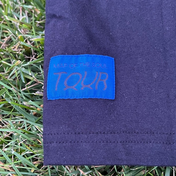 Bts | Tops | Bts Tour Merch Map Of The Soul Black Tshirt Mots | Poshmark